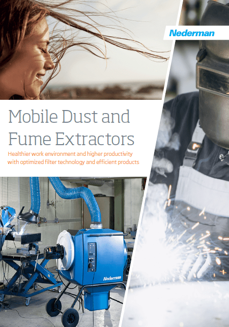 Nanofiber filter in mobile dust collectors & fume extractors