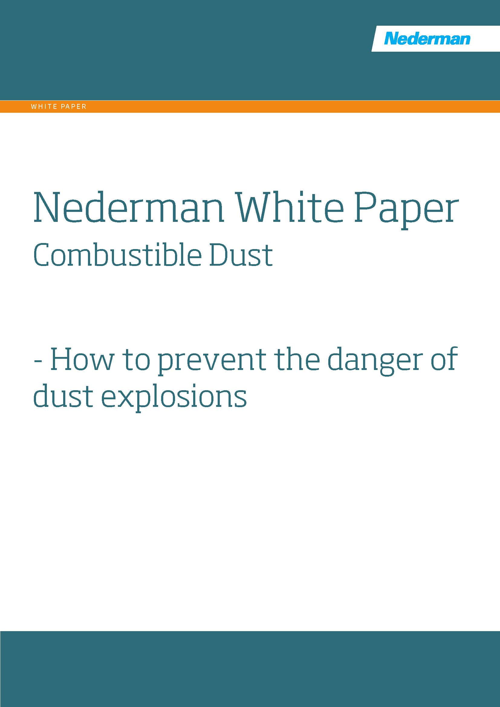 Combustible Dust White Paper | Nederman