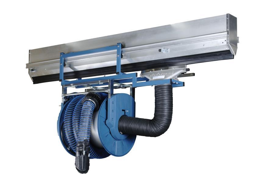 Extraction trolley Reel on rail